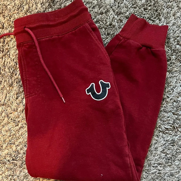 True Religion | Pants | True Religion Mens Jogger Sweatpants Red Size ...